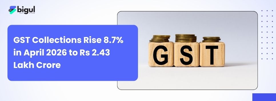 GST Collections April 2026 Hit ₹2.43 Lakh Crore | 8.7% YoY Growth